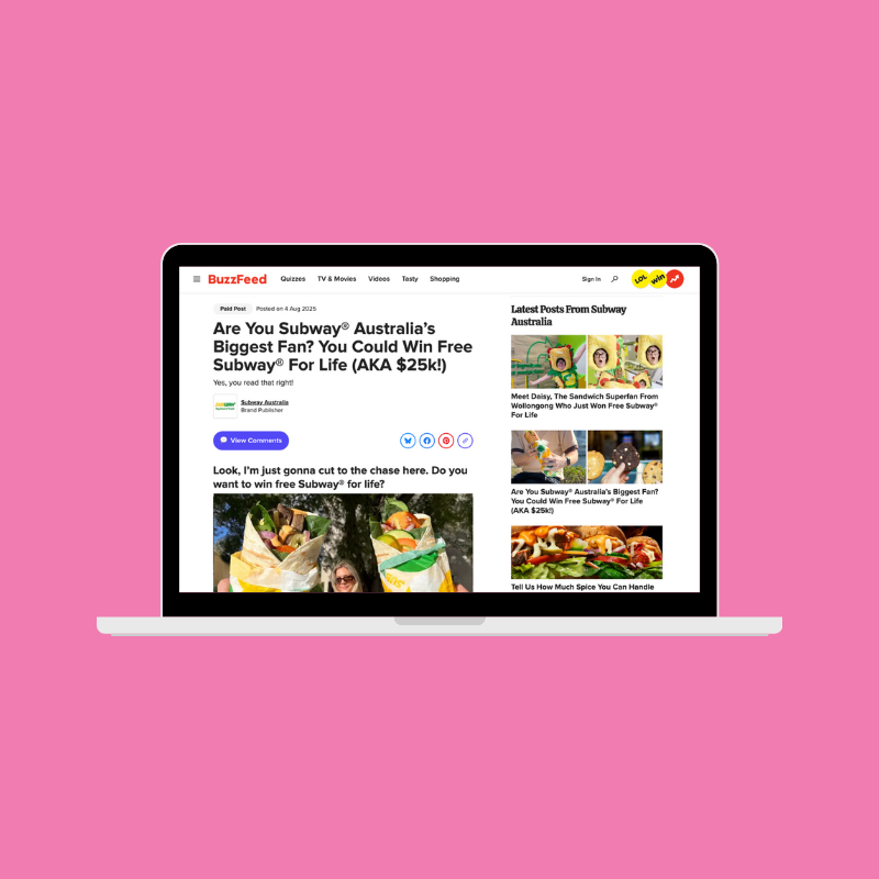 Crave, culture and craft | Subway 2025 PR & Influencer Campaigns